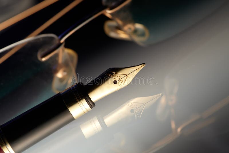 Ink and feather pen stock photo. Image of domestic, literary - 2154682
