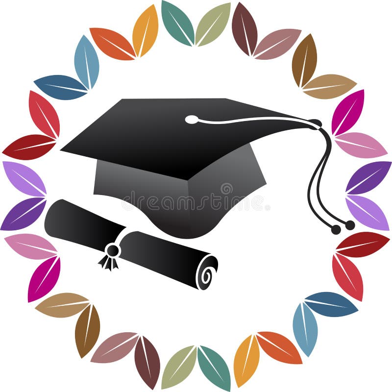 Graduation logo stock vector. Illustration of achievement - 39719380