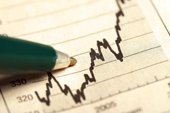 Pen and graph stock photo. Image of gain, financial, analysis - 3292482