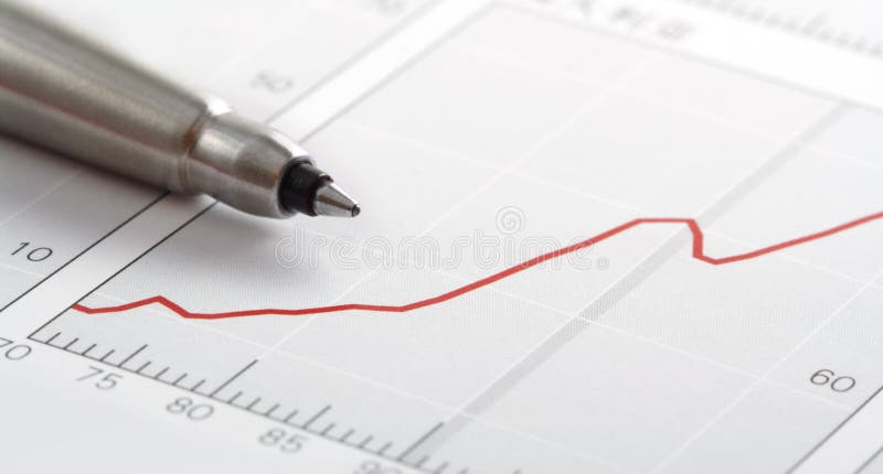 Pen on graph stock photo. Image of chart, compare, profit - 830550