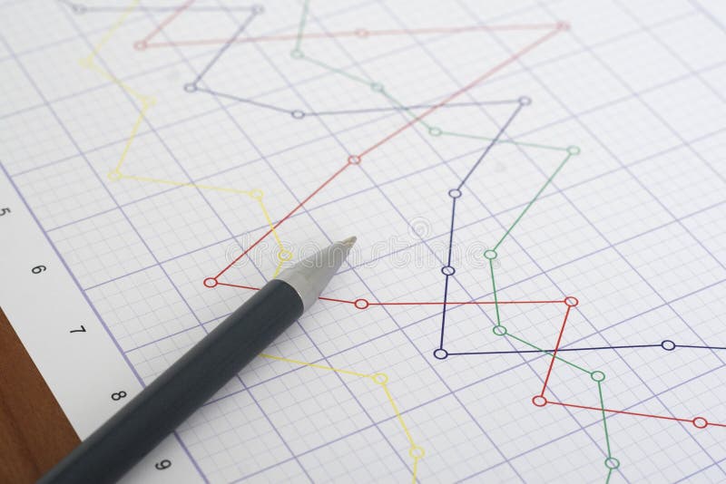 Pen on the graph stock image. Image of data, ideas, market - 34210557