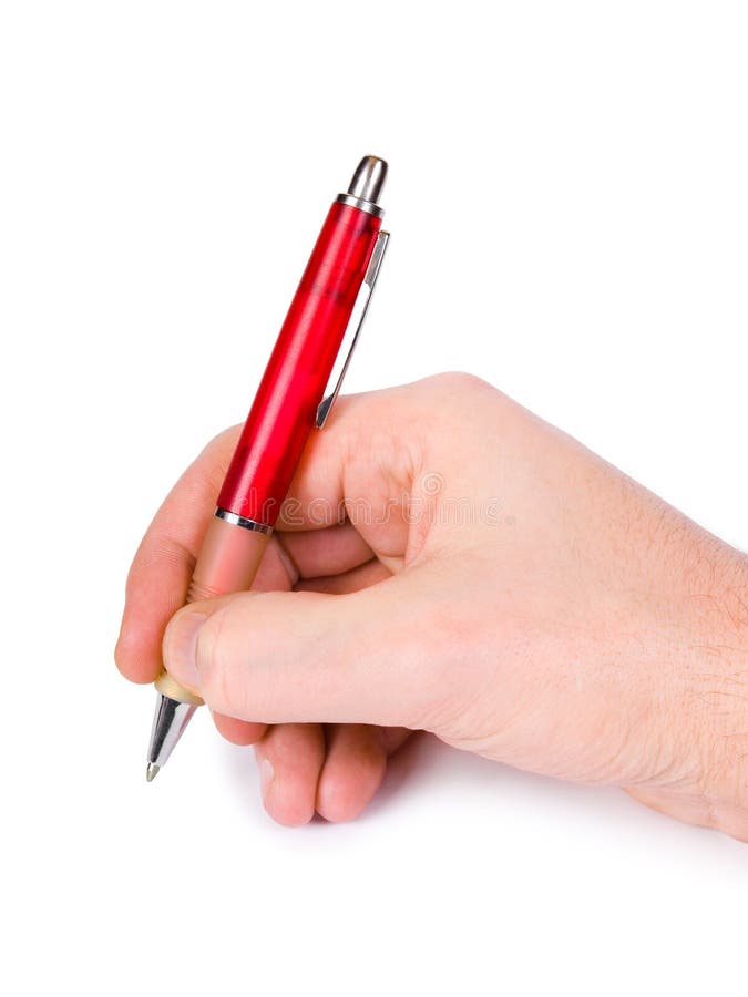 Hand holding a pen stock image. Image of teacher, design - 42704249
