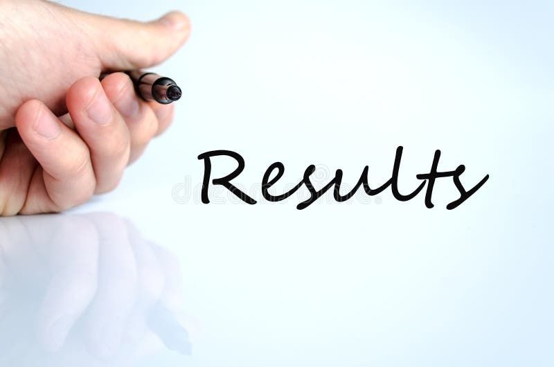 Pen in the Hand Results Concept Stock Photo - Image of grow, conceptual ...
