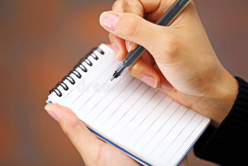 Pen in hand writing stock photo. Image of white, note - 37547840