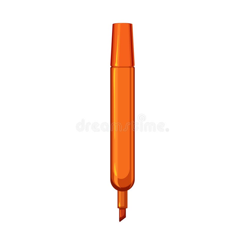 Pen Highlighter Cartoon Vector Illustration Stock Vector - Illustration ...