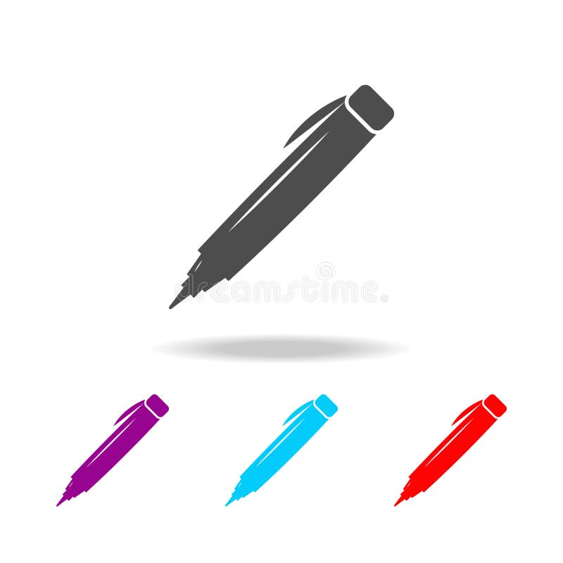 Pen Icon. Elements of Education in Multi Colored Icons. Premium Quality ...