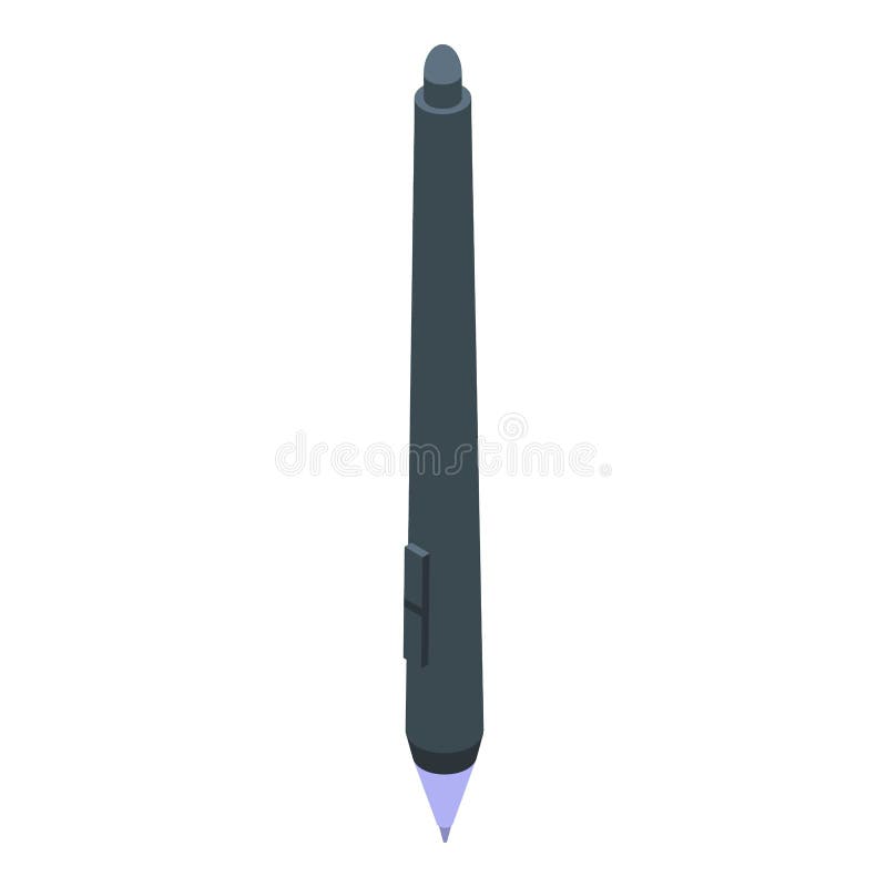 Pen Icon Isometric Vector. Digital Sign Stock Illustration ...