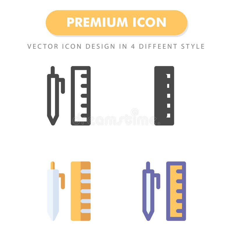 Pen Icon Pack Isolated on White Background. for Your Web Site Design ...
