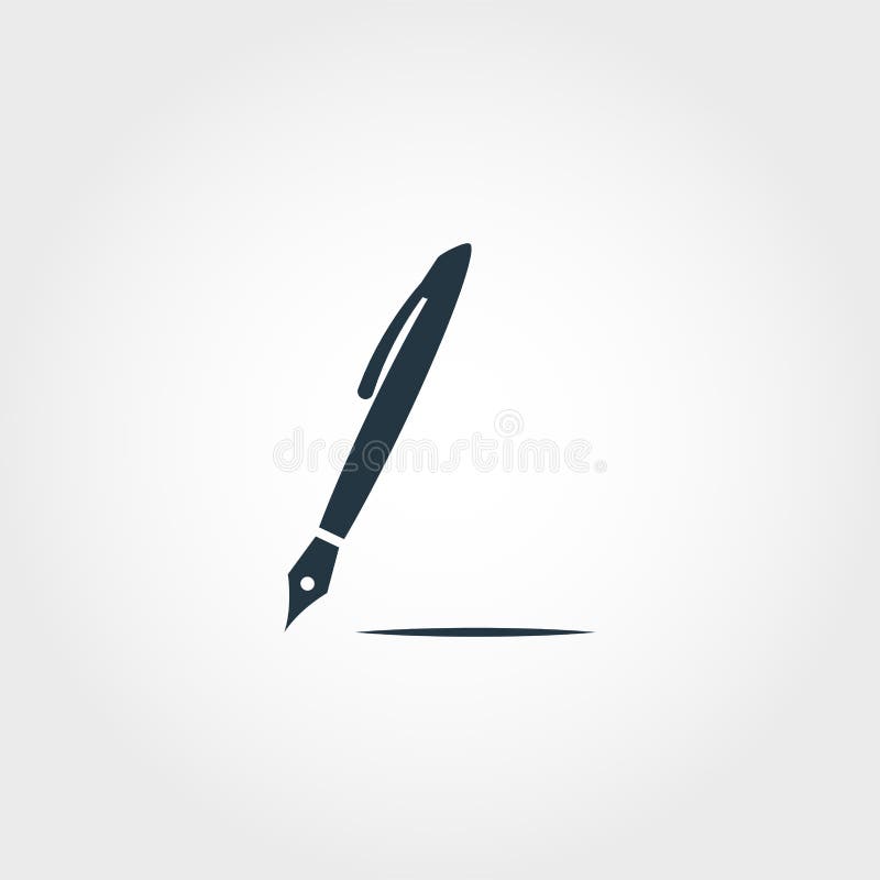 Pen Icon. Premium Monochrome Design from Education Icon Collection ...