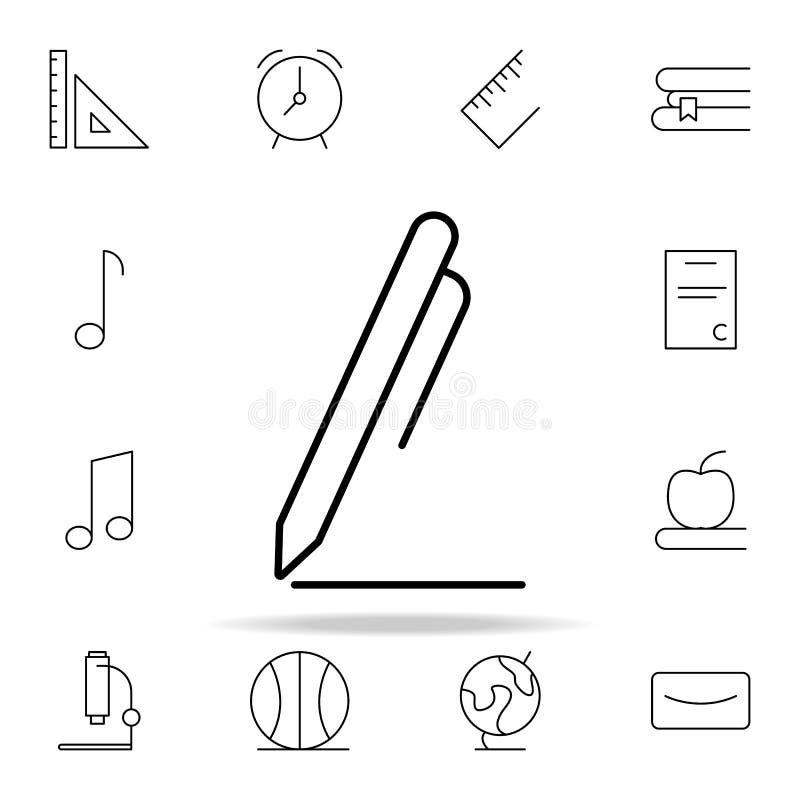 A Pen Icon. School Icons Universal Set for Web and Mobile Stock ...