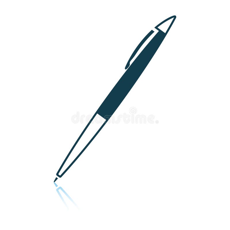 Documents Pen Blue Icon Stock Illustrations – 360 Documents Pen Blue ...