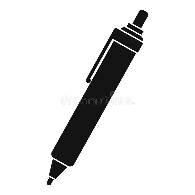 Pen icon simple stock vector. Illustration of paper, sign - 91905669