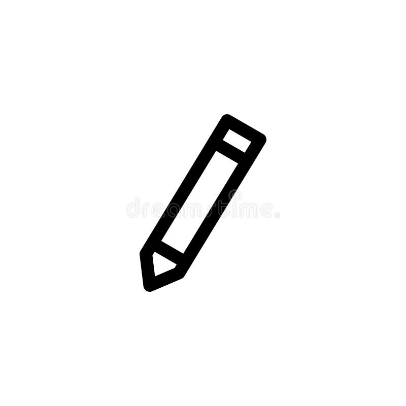 Pen Icon stock vector. Illustration of black, icon, file - 181680571