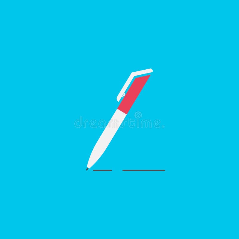 Documents Pen Blue Icon Stock Illustrations – 360 Documents Pen Blue ...