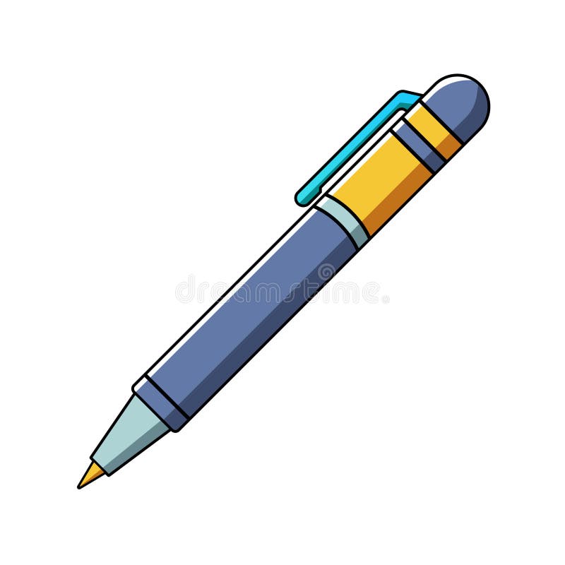A Pen Image Icon Image Vector Illustration Cartoon Style Stock Vector ...