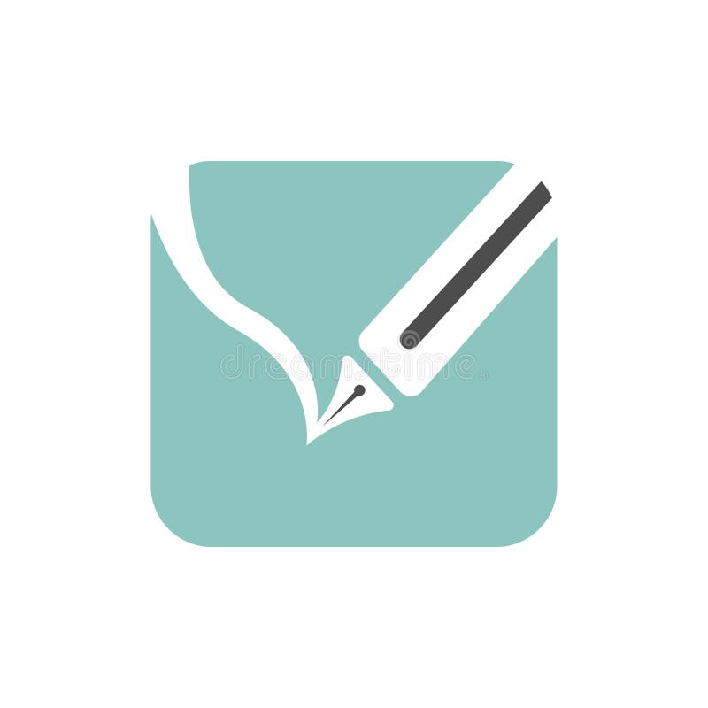 Pen Ink Icon Drawing-Symbol Education, Design Vector Icon Stock Vector ...