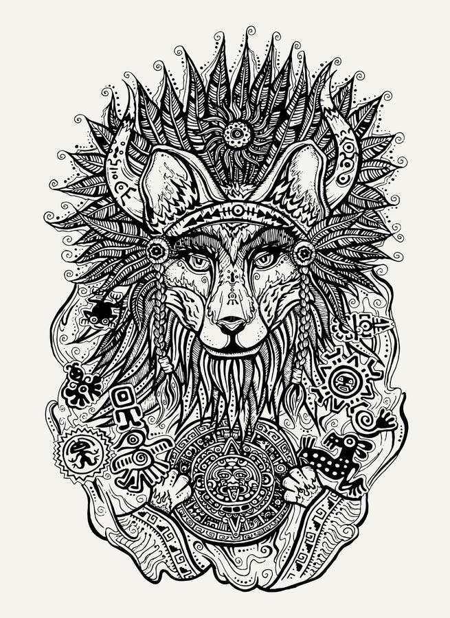 Mayan Calendar Coloring Page Printable