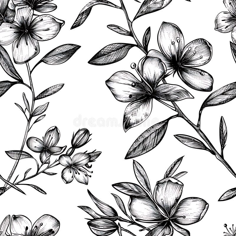 Flower Repeating Pattern Stock Illustrations – 77,607 Flower Repeating ...