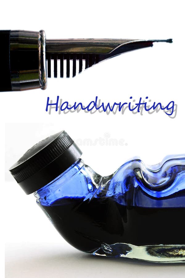Fountain Pen And Ink Bottle - Love Letter Stock Image - Image of ...