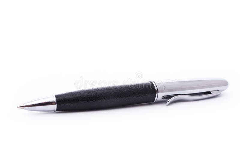 Pen isolated on white stock photo. Image of tool, macro - 8923564