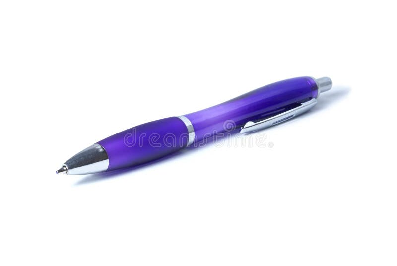 Pen isolated on white stock image. Image of core, shadow - 1839671