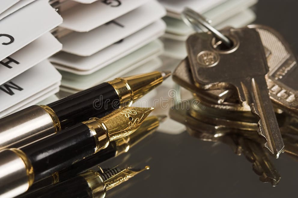 Pen and keys stock photo. Image of lending, purchaser, lawyer - 933624