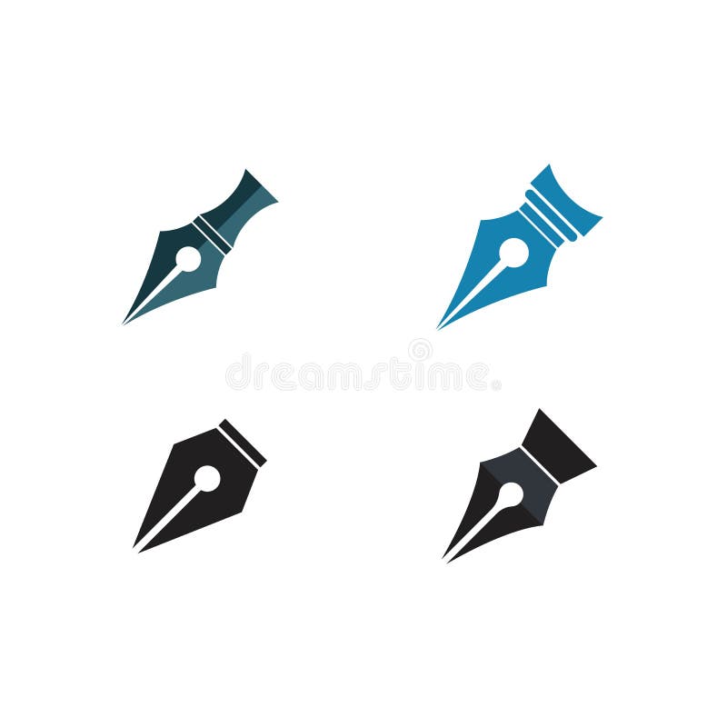 Pen logo stock vector. Illustration of business, paper - 190691887