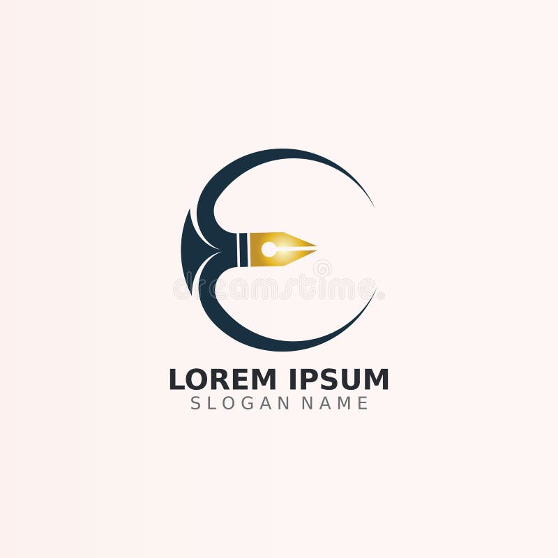 Pen Logo Inspiration Creative Concept Template Unique Vector Design ...