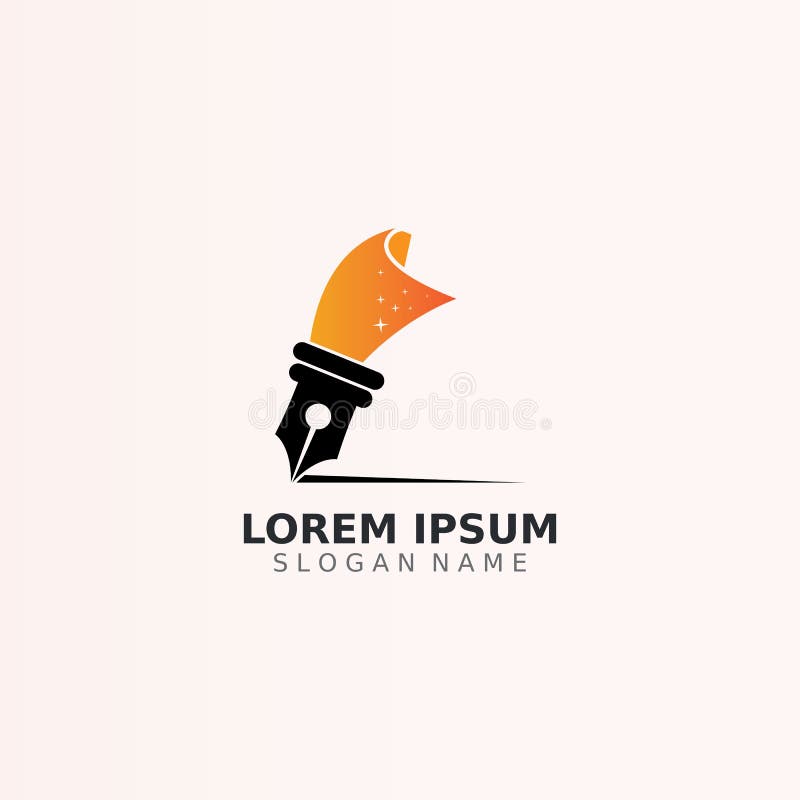 Pen Logo Inspiration Creative Concept Template Unique Vector Design ...