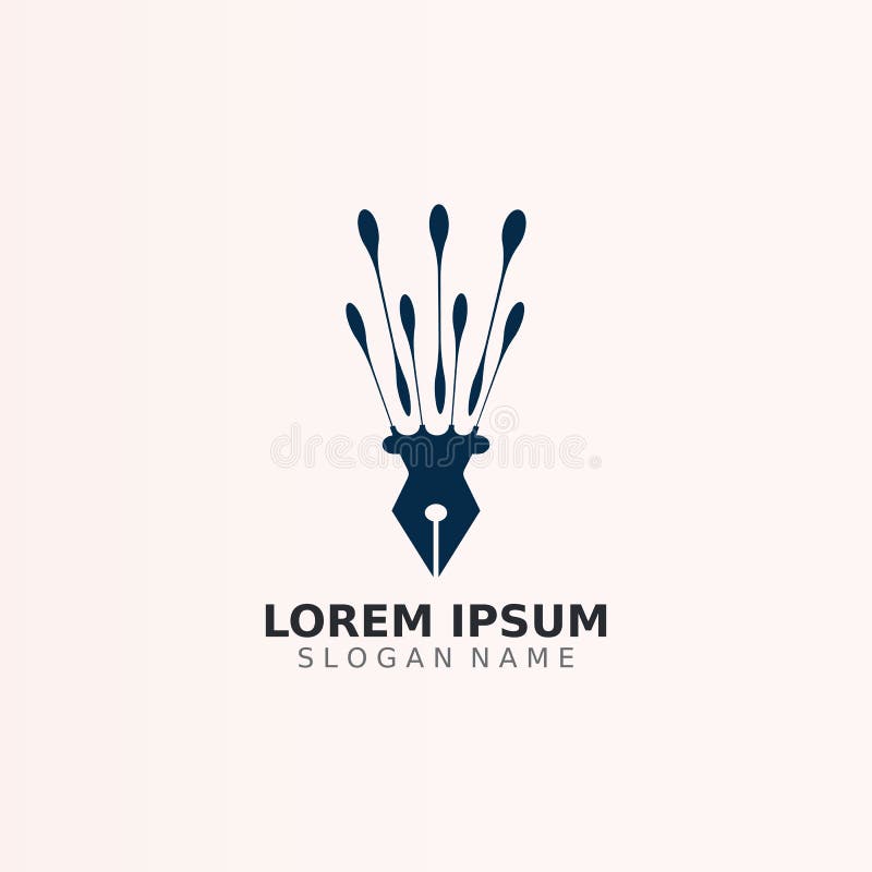 Pen Logo Inspiration Creative Concept Template Unique Vector Design ...