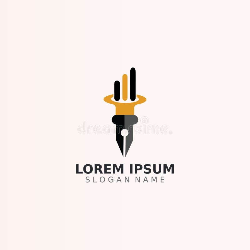 Pen Logo Inspiration Creative Concept Template Unique Vector Design ...