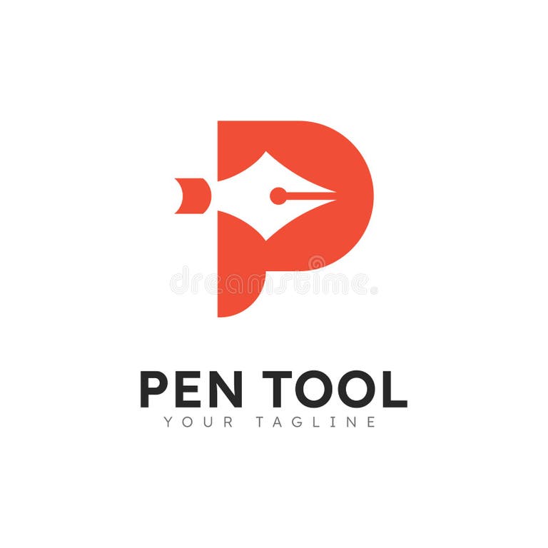 Pen Logo Tool Gradient Colorful Style Vector Stock Vector ...