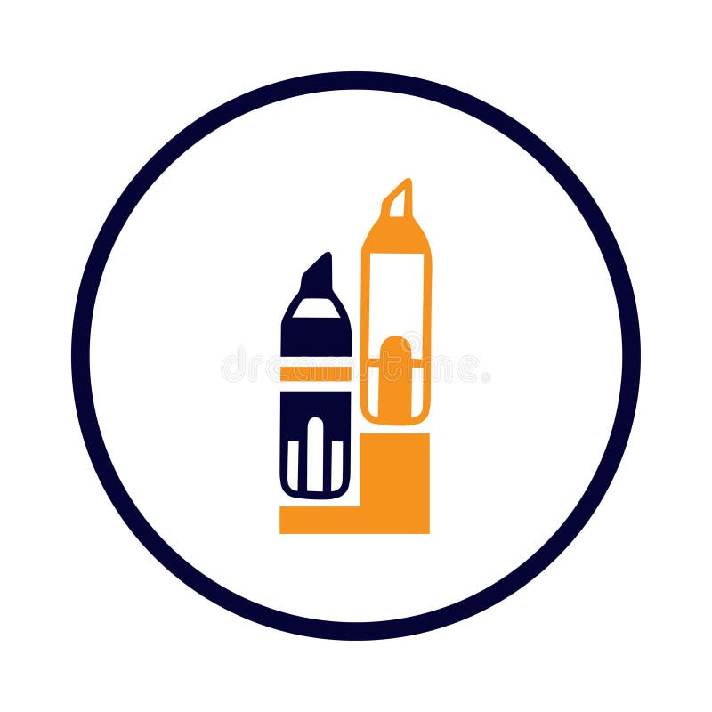 Pen, Marker, Highlighter, Underline Pen, Marker Highlighter Icon Stock ...