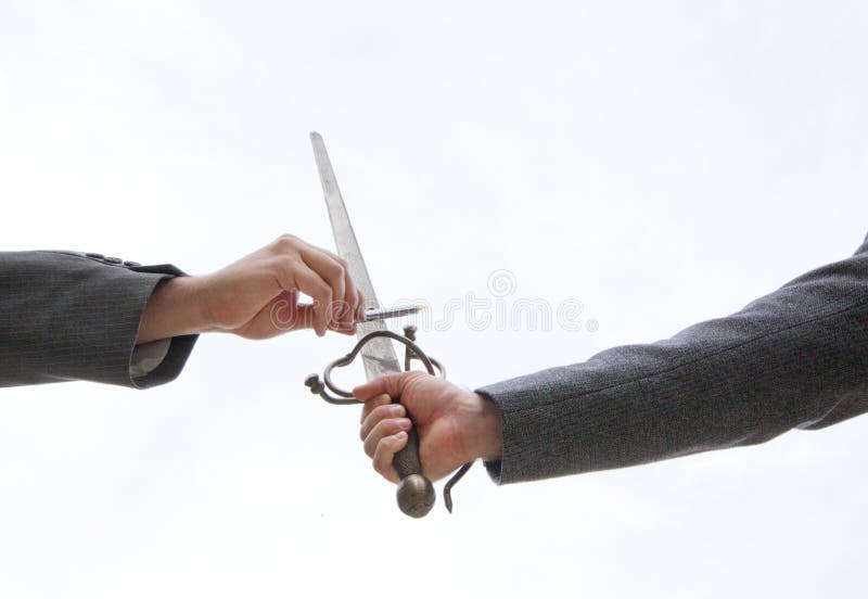 The Pen is Mightier Than the Sword Stock Illustration - Illustration of ...