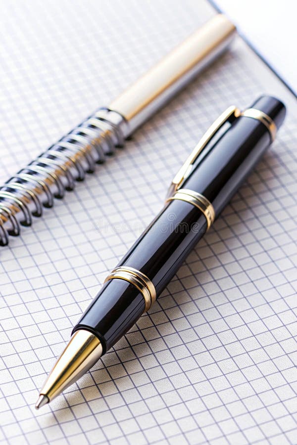 Pen Mockup for Writing Notes and Office Tasks Stock Illustration ...