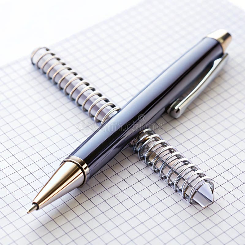 Pen Mockup for Writing Notes and Office Tasks Stock Illustration ...