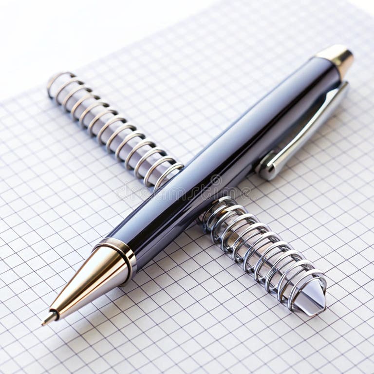 Pen Mockup for Writing Notes and Office Tasks Stock Illustration ...