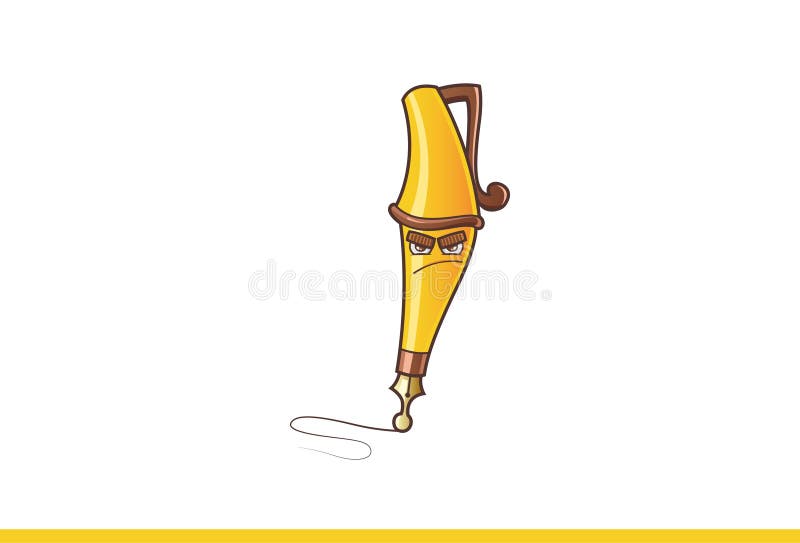 Pen Monster Angry bonito ilustração stock. Ilustração de feliz - 88188697