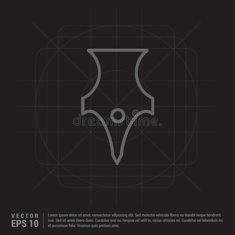 Pen nib icon stock vector. Illustration of vector, sign - 132429556