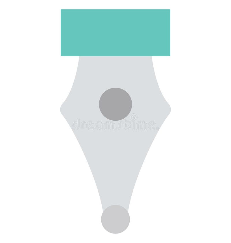 Pen Nib Pen Tip Vector Icon Vektor Illustrationer - Illustration av ...