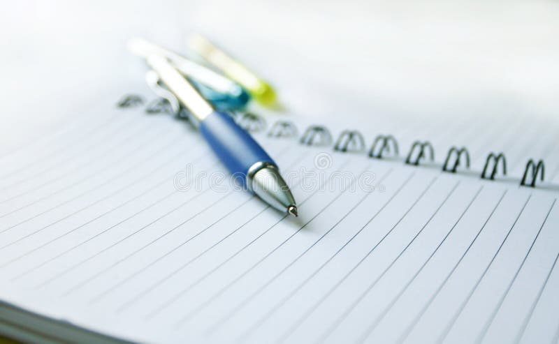 Pen and note stock image. Image of papers, materials, memos - 5745607