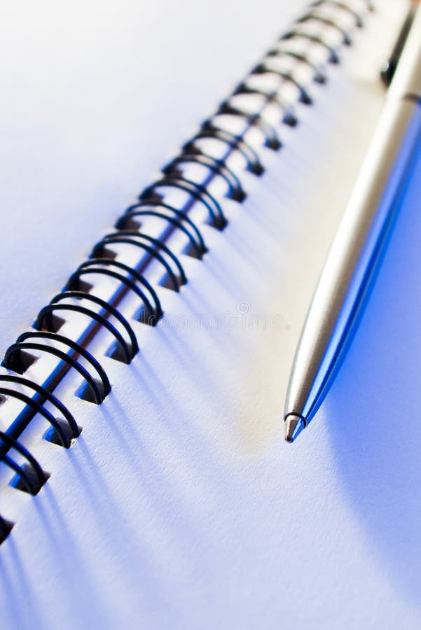 Pen and note-book stock photo. Image of contact, background - 12772258