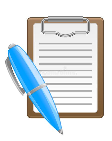 Pen and note icons stock vector. Illustration of education - 24127911