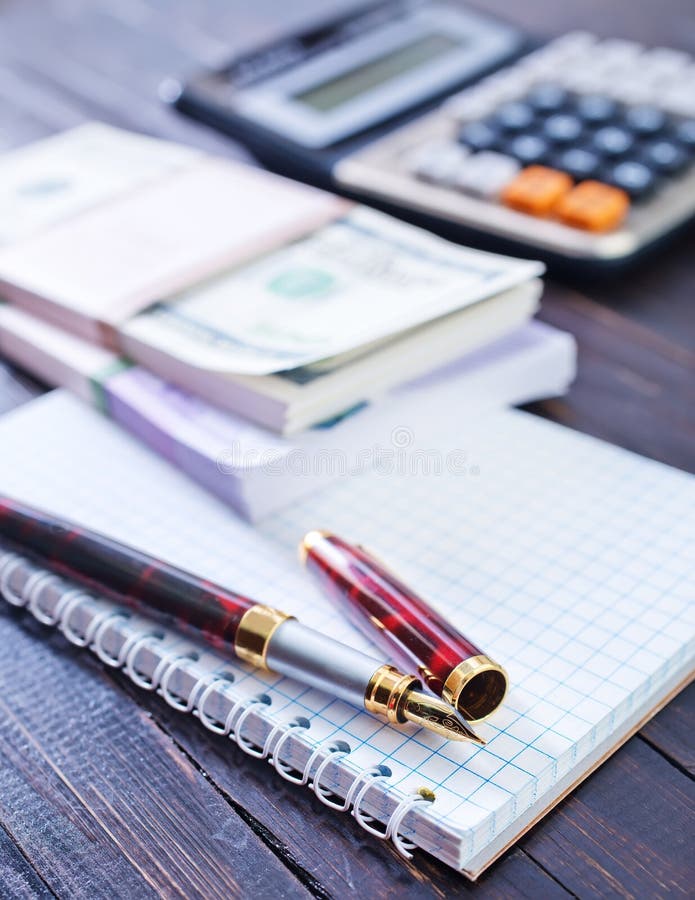 Pen and note stock photo. Image of bank, commerce, capital - 38697822