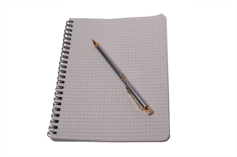 Pen and notebook 2 stock photo. Image of note, paper, list - 4426282