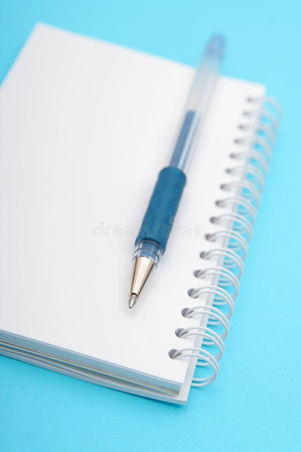Pen on Notebook stock image. Image of notebook, education - 470733