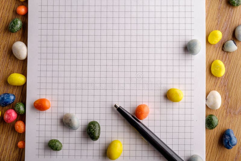 Pen notebook candy stock photo. Image of holiday, book - 68469026