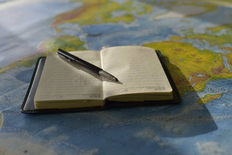 Pen on the notebook stock photo. Image of symbol, closeup - 108595634