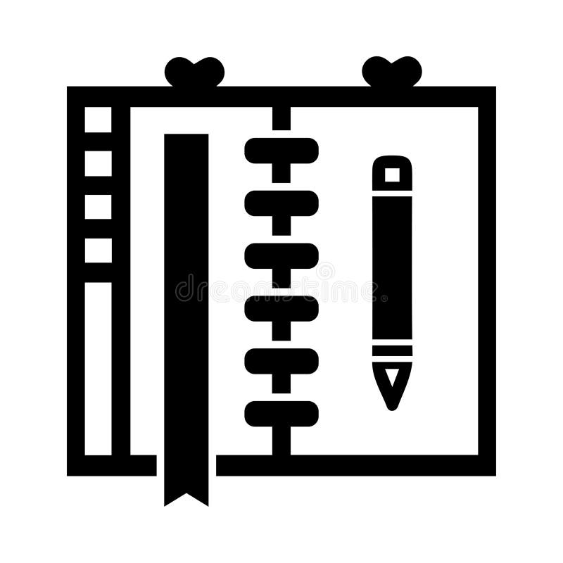 Pen, Notebook, Pad, Dairy, Notebook Diary Icon Stock Vector ...