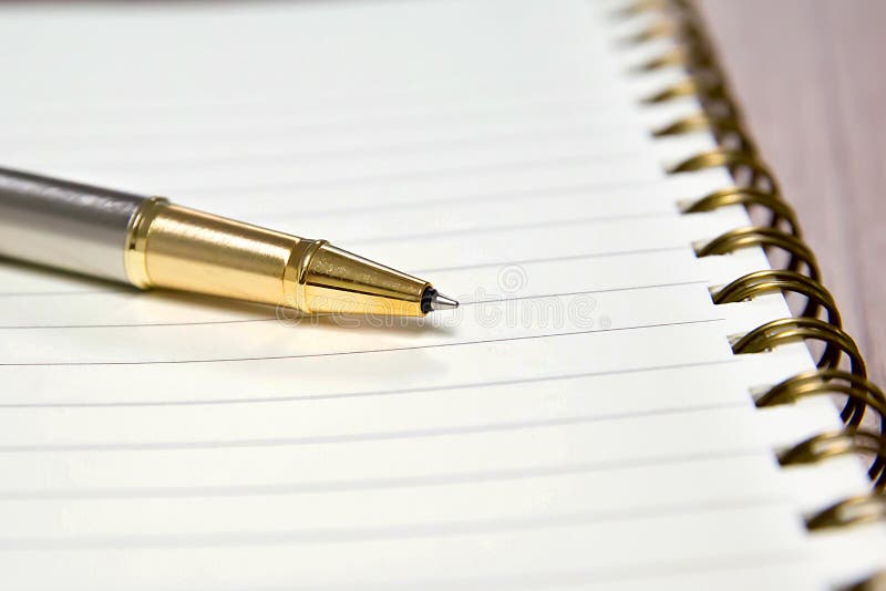 Pen and Notebook for Reminder. Stock Image - Image of accessories ...